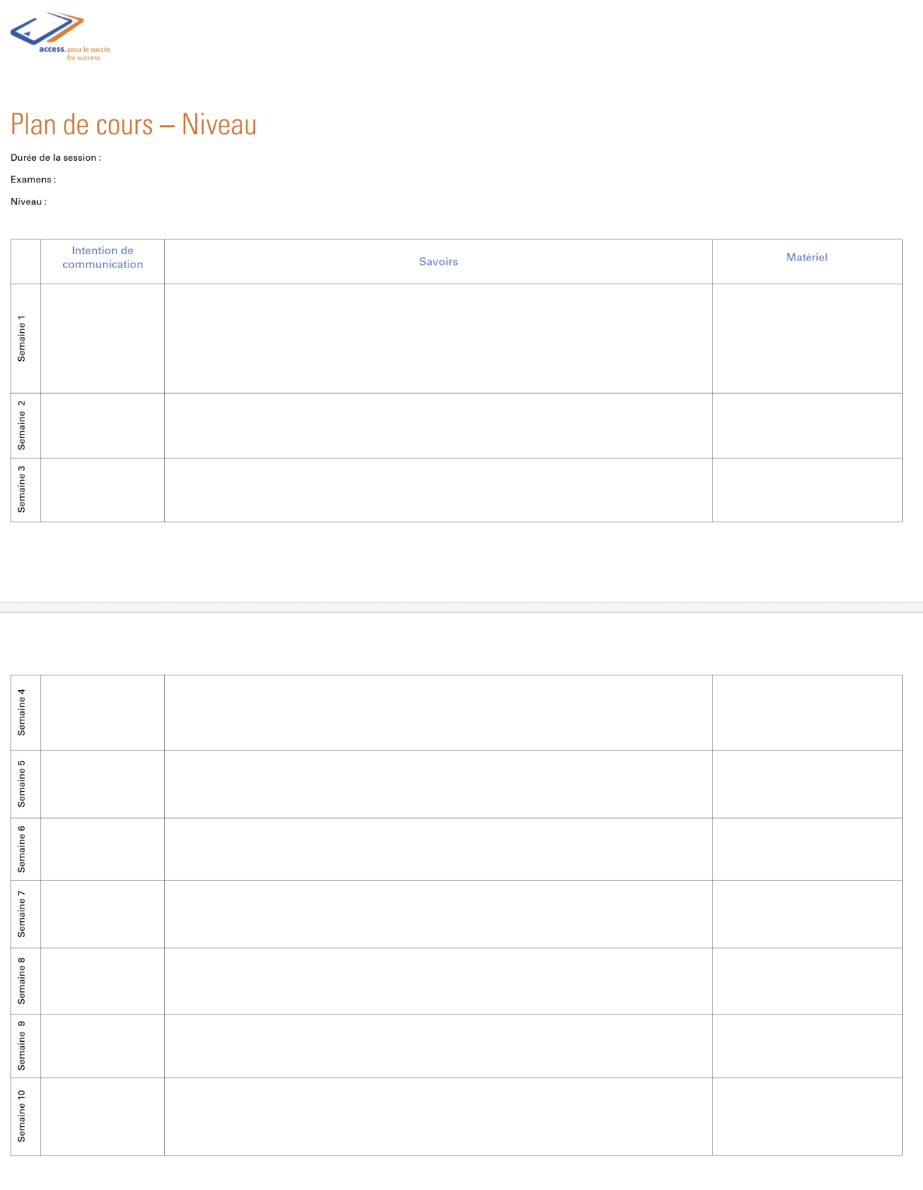 Ressources et outils du réseau - Francisation